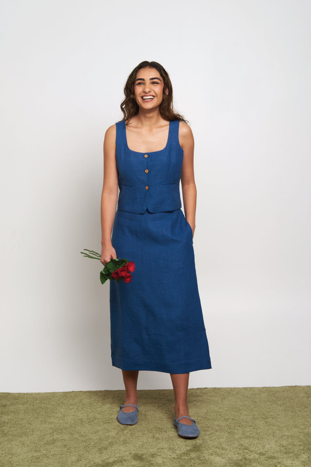 Ikigai Indigo Skirt – Something Sustainable
